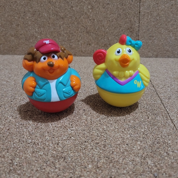 Playskool | Toys | Vintage Playskool Weeble Wobble Puppy Dog Red And ...